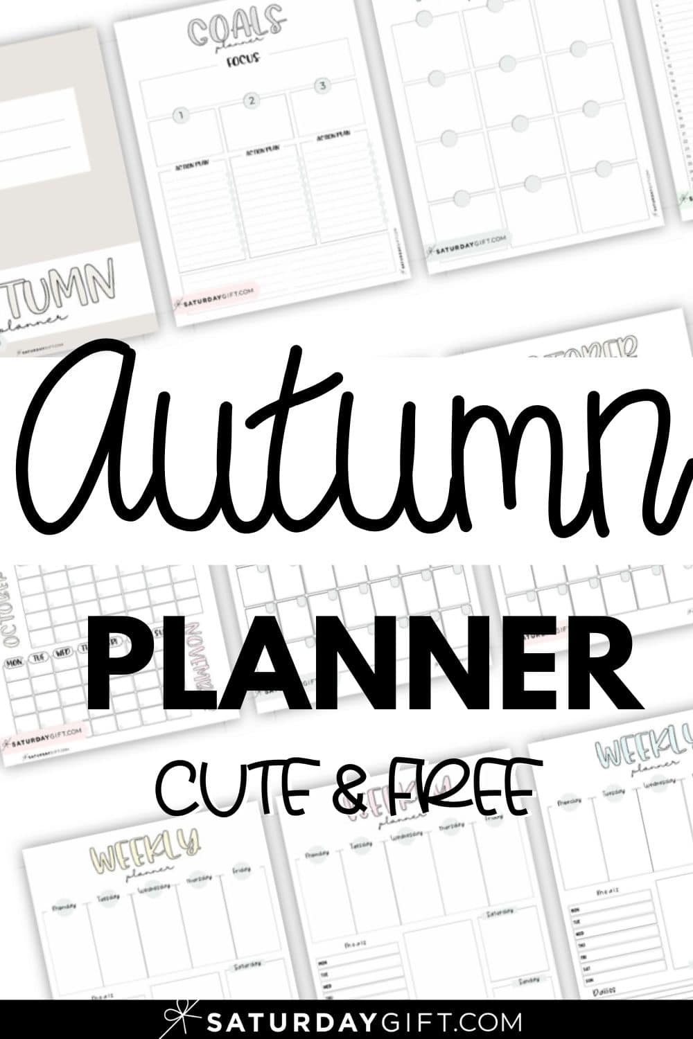 Autumn Planner - 21 Pages - Cute & Free Printables
