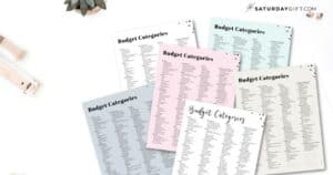 200+ Budgeting Categories + Budget Categories List PDF