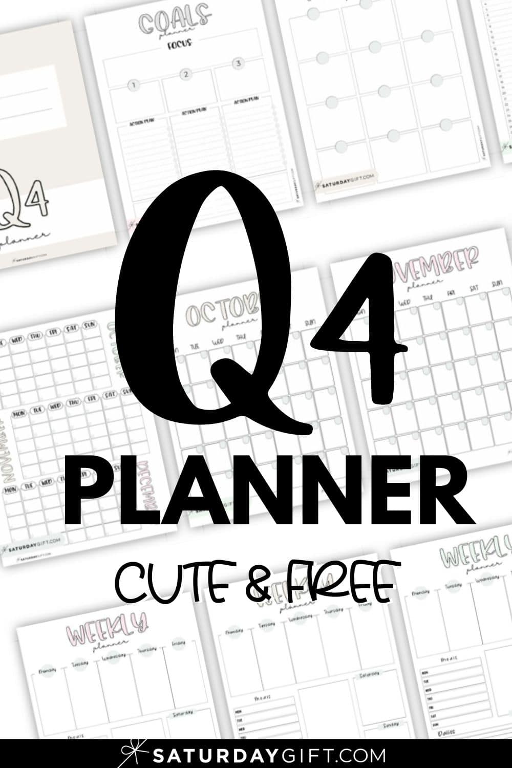 Q4 Planner - 21 Cute & Free Printables