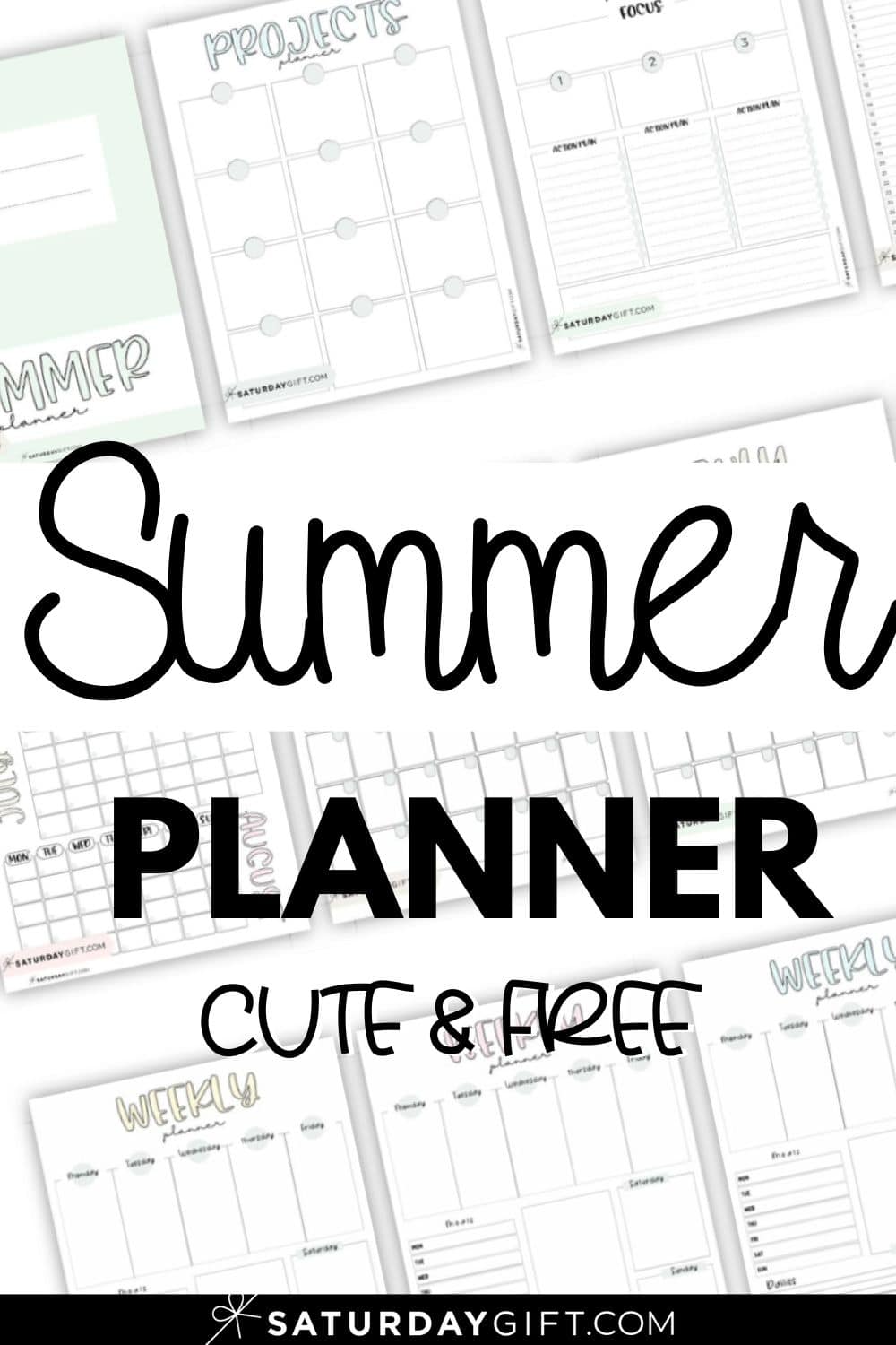 Summer Planner - 21 Cute & Free Printables