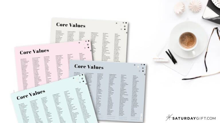 Core Values: Examples of 150+ Personal Values + Core Values List PDF