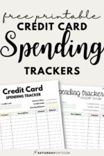 Printable Credit Card Spending Tracker + Tips