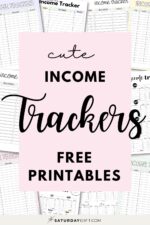 Income Tracker Printable - 19 Cute & Free Printable Templates