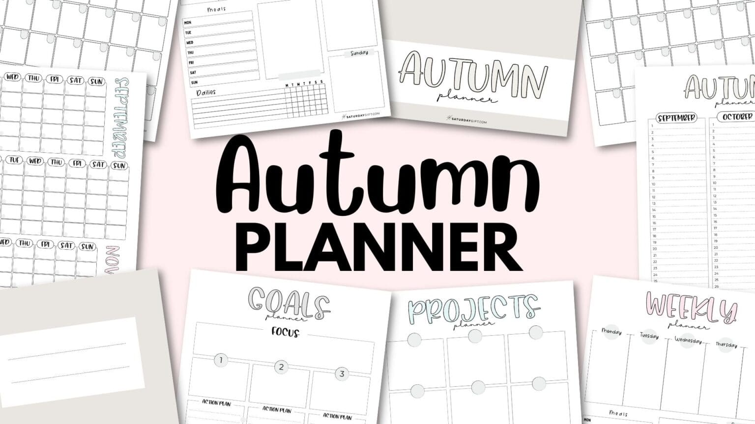 Autumn Planner - 21 Pages - Cute & Free Printables