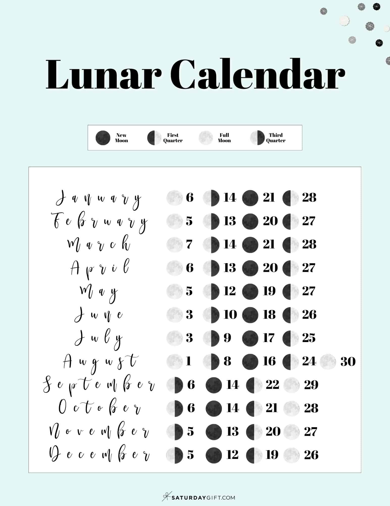 Moon observation journal - Log the phases of the moon (Free printables)