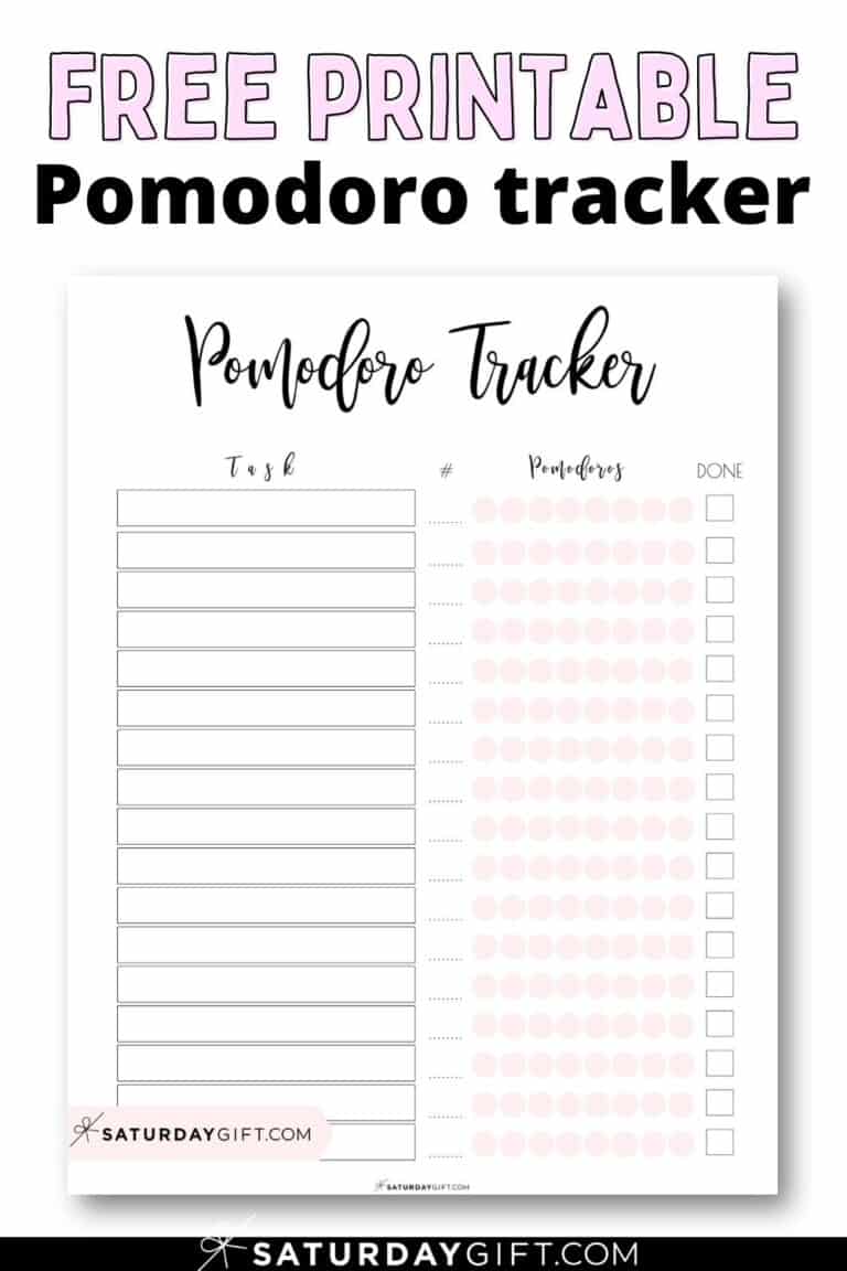 Pomodoro Technique PDF worksheets: To-Do List & Pomodoro Tracker