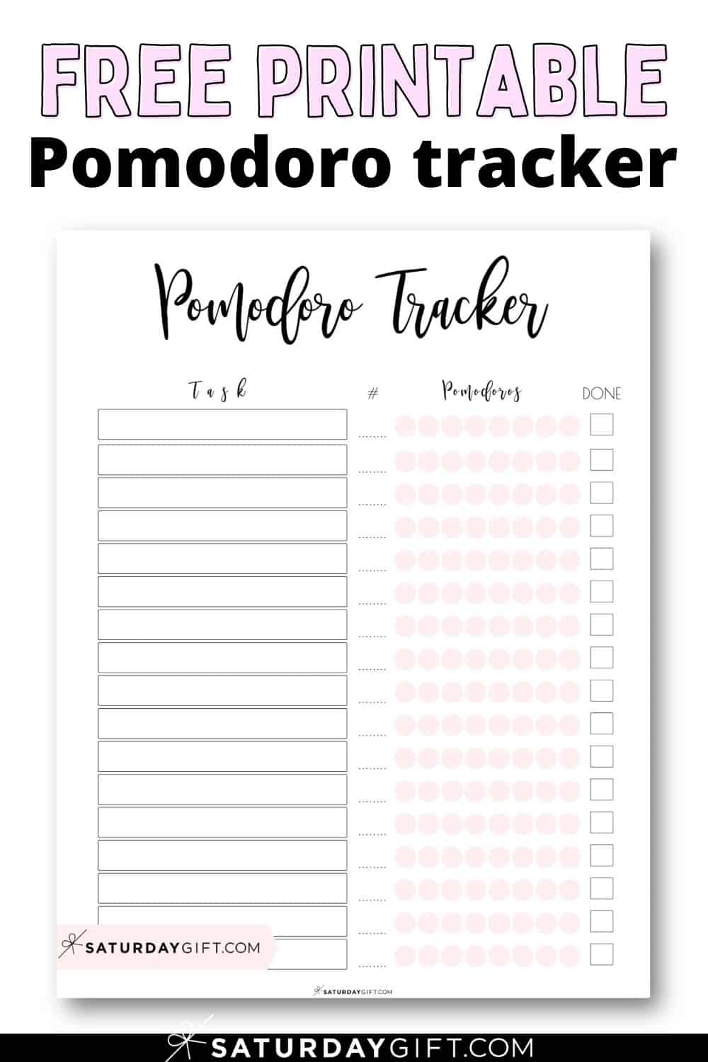 Pomodoro Technique PDF worksheets: To-Do List & Pomodoro Tracker