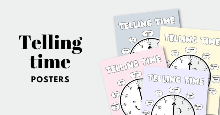 Telling Time Worksheets & Posters - 11 Free Printables