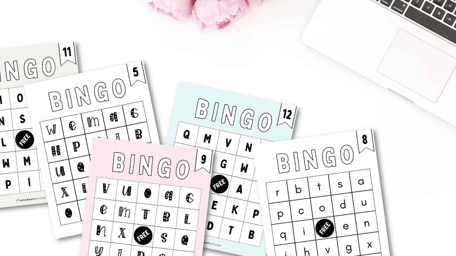 Alphabet Bingo Printable - Cute & Free ABC Bingo Cards | SaturdayGift