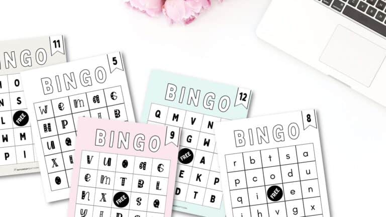 Alphabet Bingo Printable - Cute & Free ABC Bingo Cards | SaturdayGift