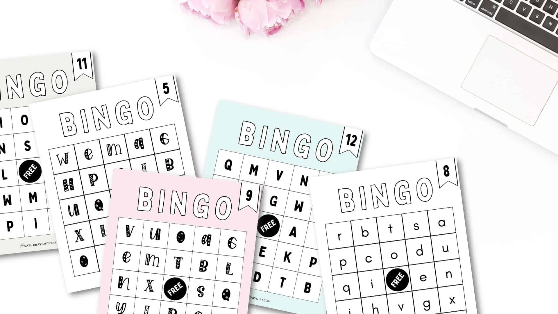 Alphabet Bingo Printable - Cute & Free ABC Bingo Cards | SaturdayGift