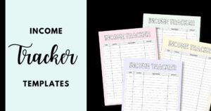 Income Tracker Printable - 19 Cute & Free Printable Templates