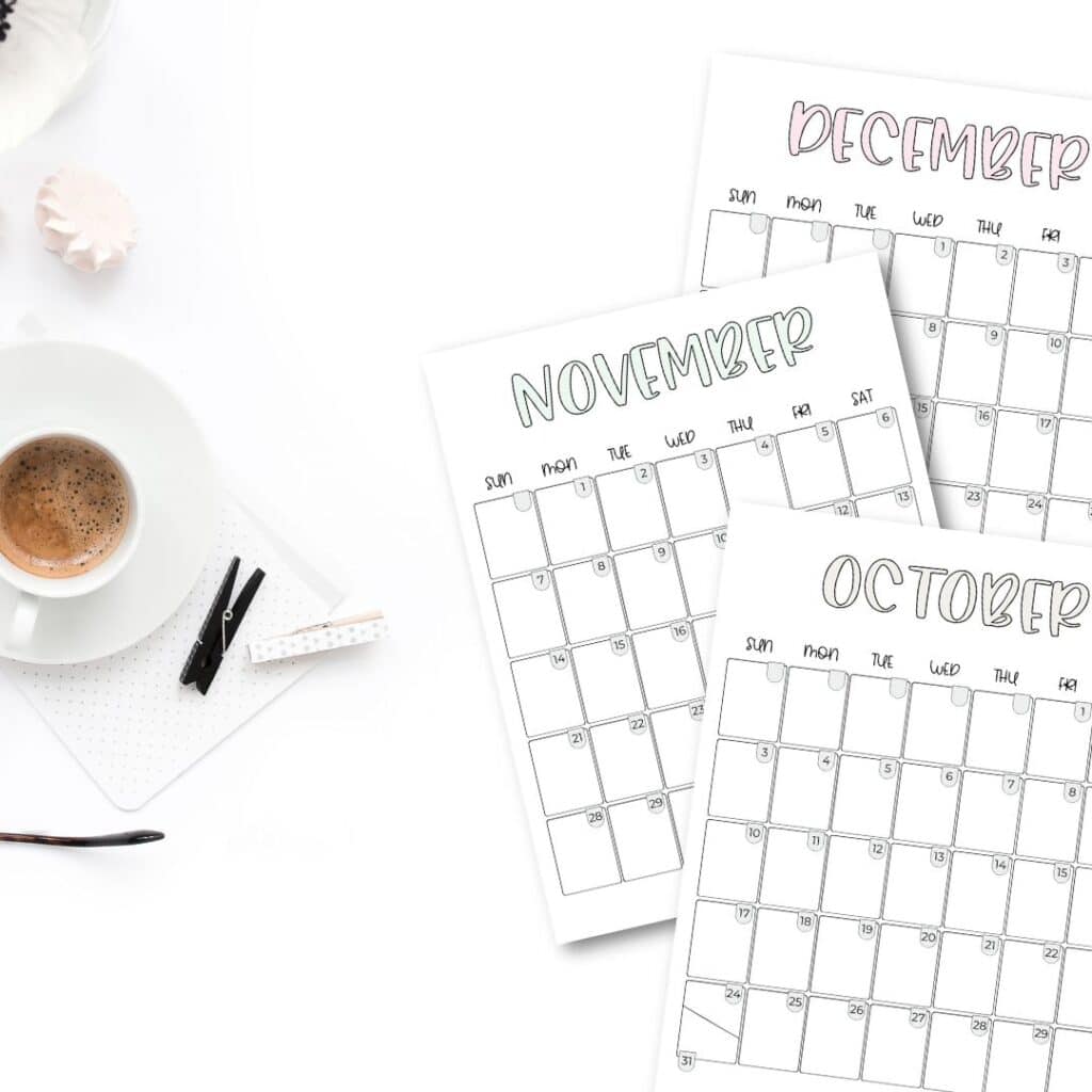 Cute 2027 Calendar Templates - Minimal Yet Adorable Printables