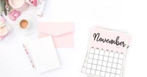 Printable Calendars by Saturday Gift (Free & Super Cute)