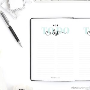 Not To-Do List - What Is It & Why You Should Keep One (+Printable)