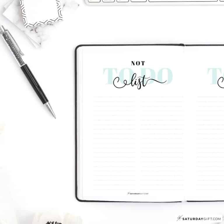 Not To-Do List - What Is It & Why You Should Keep One (+Printable)