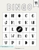 Alphabet Bingo Printable - Cute & Free ABC Bingo Cards | SaturdayGift