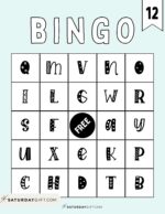 Alphabet Bingo Printable - Cute & Free ABC Bingo Cards | SaturdayGift