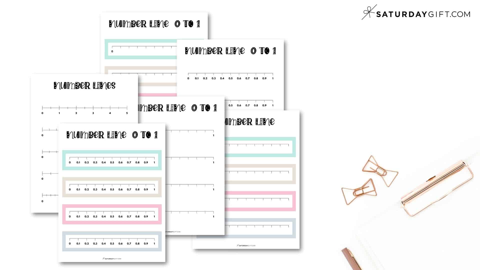 Number Line 0 to 1 - 6 Cute & Free Printable Worksheets