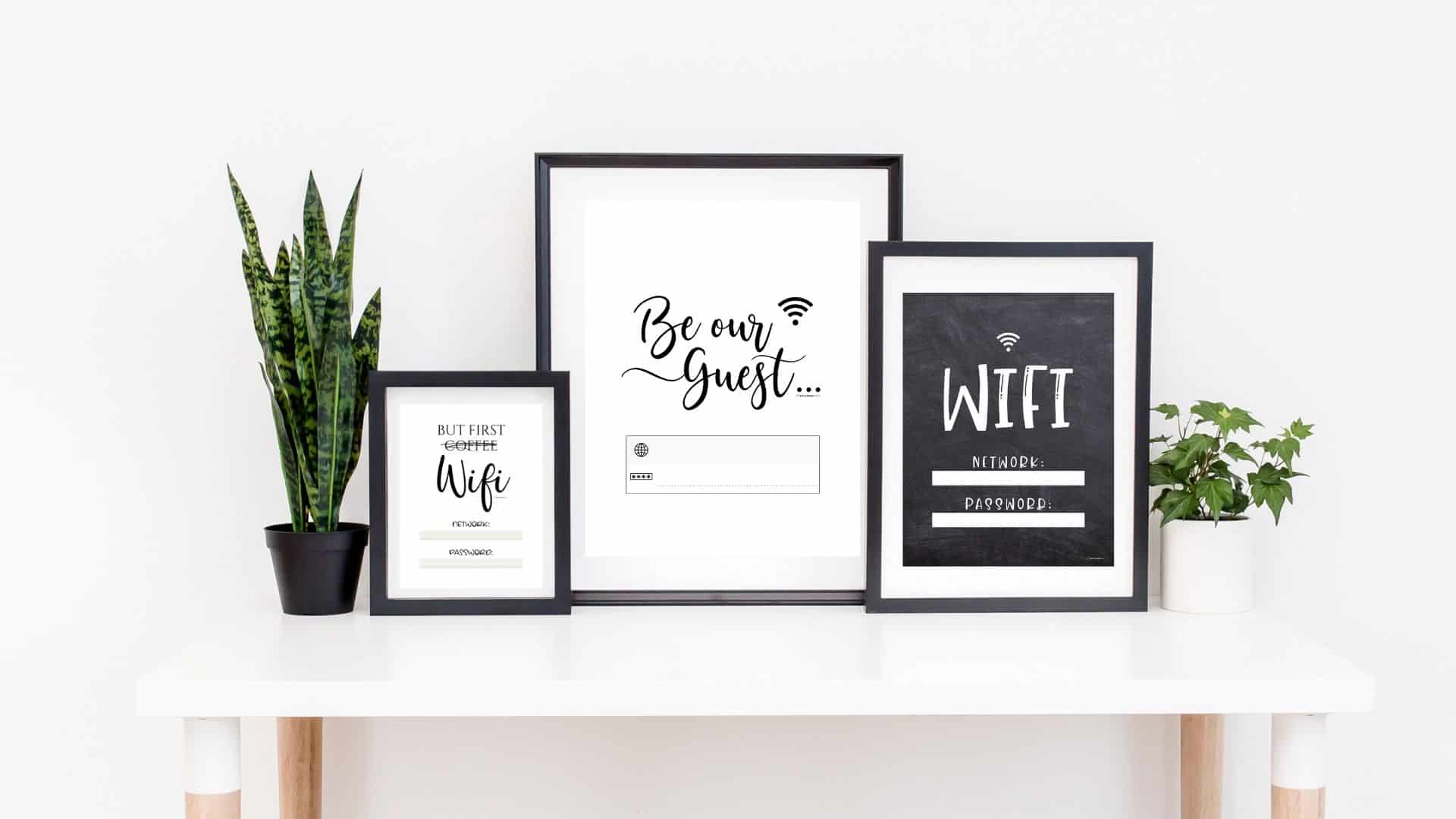 WiFi Password Sign - 11 Cute & Free Printable Templates