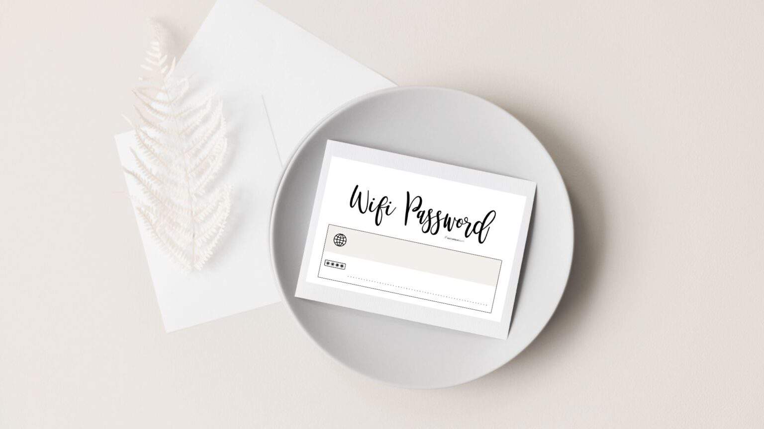 WiFi Password Sign - 11 Cute & Free Printable Templates