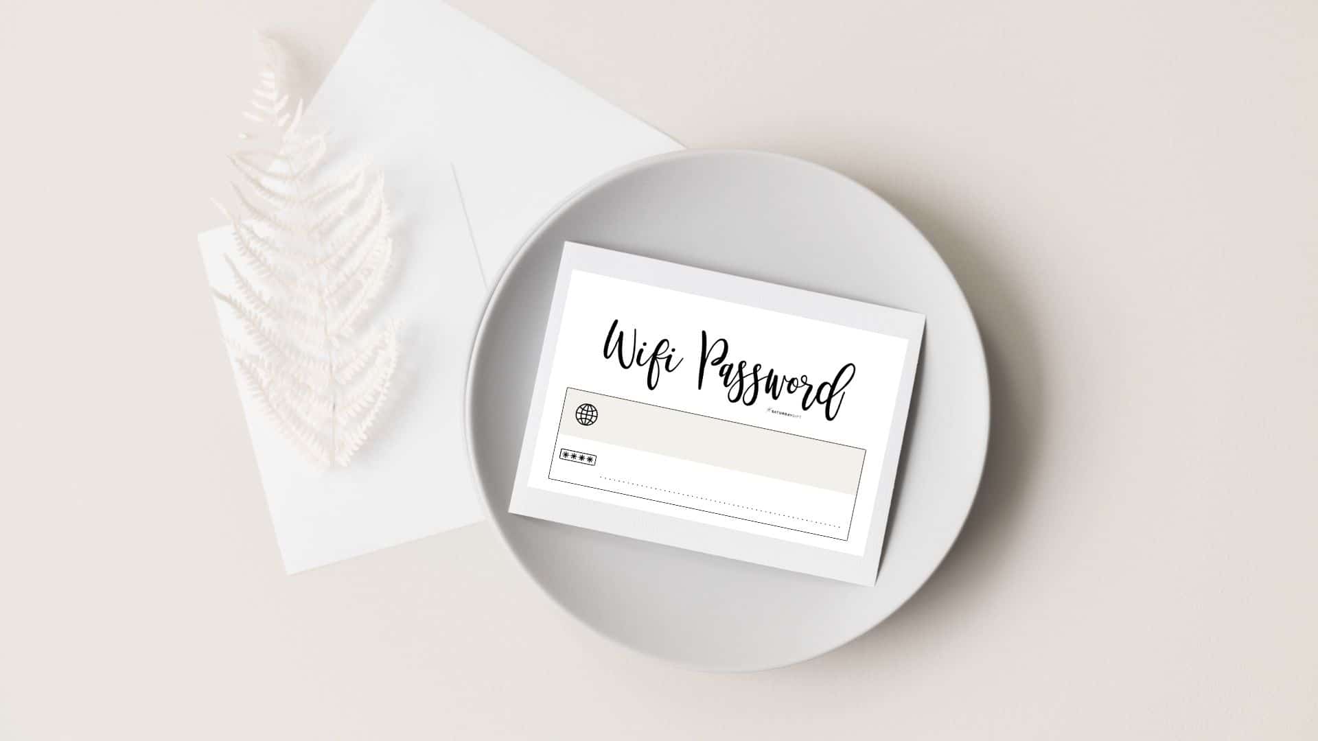 WiFi Password Sign - 11 Cute & Free Printable Templates