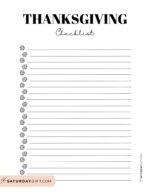 Thanksgiving Checklist: A Stress-Free Guide to Feast of Gratitude ...