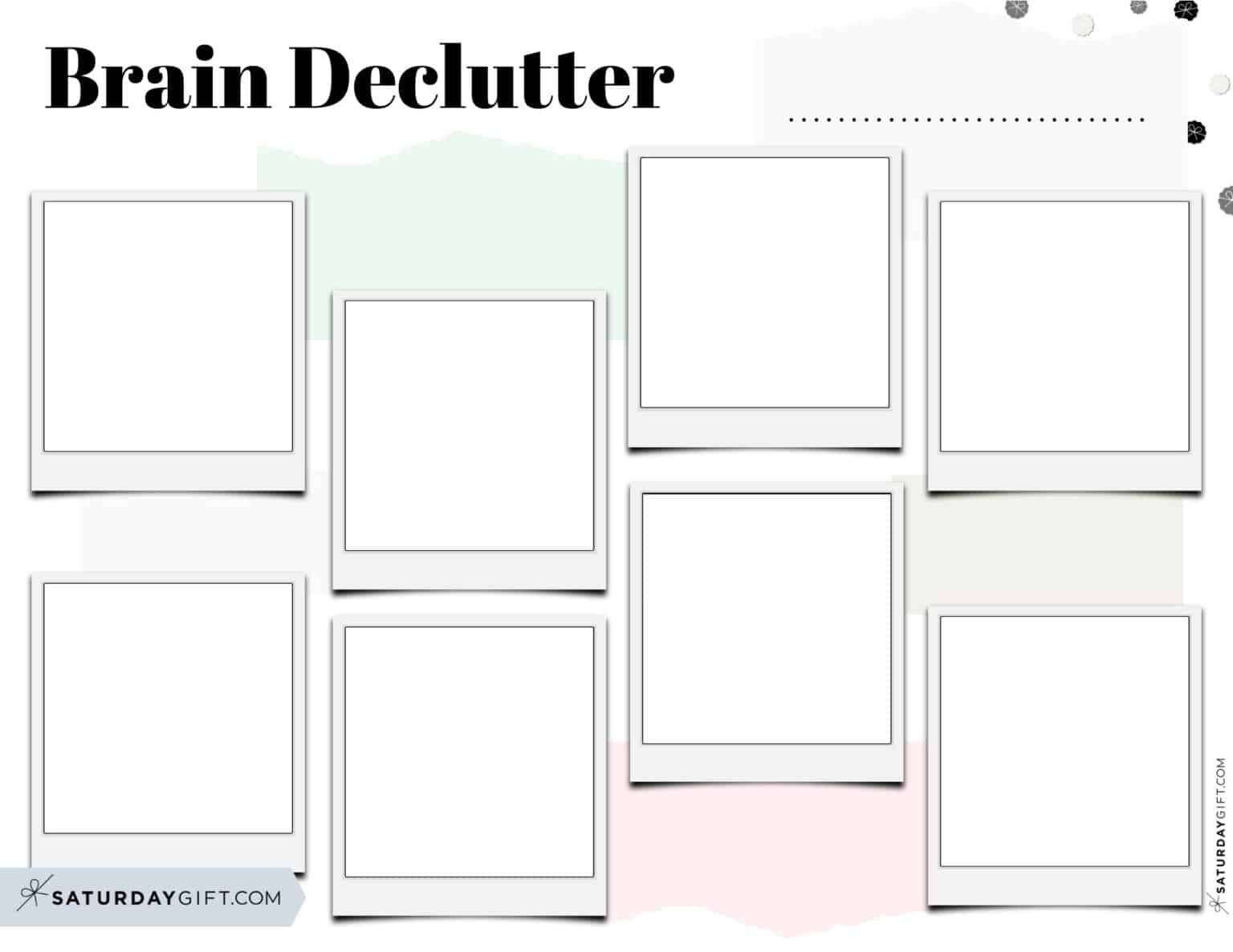 Brain Dump Worksheet - 23 Cute & Free Printables