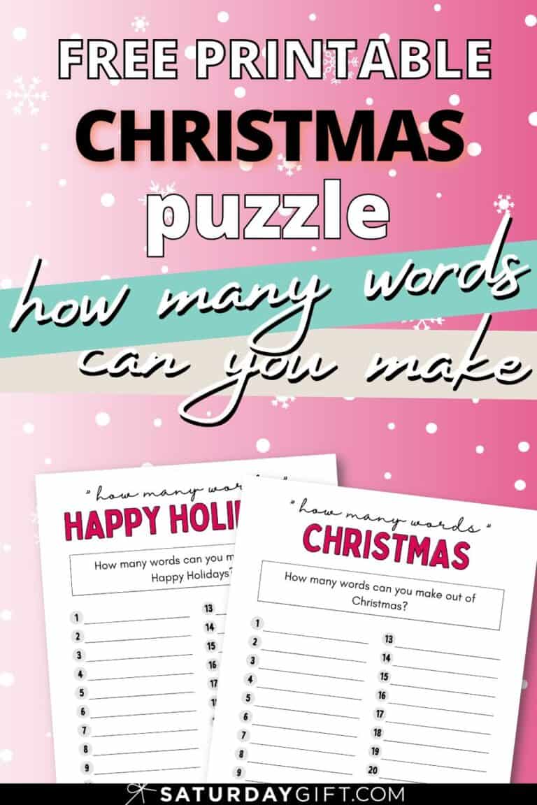 How Many Words Can You Make From Christmas - Worksheet