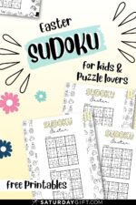 Easter Sudoku Puzzles - Cute & Free Printables | SaturdayGift