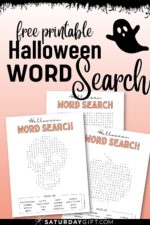 Halloween Word Search - Cute & Free Printables | SaturdayGift