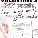 How Many Words Can You Make From Valentine's Day - Worksheet