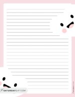 Printable Letter Paper - 37 Cute & Decorative Writing Papers | SaturdayGift