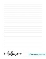 Printable Letter Paper - 37 Cute & Decorative Writing Papers | SaturdayGift