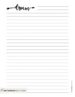 Printable Letter Paper - 37 Cute & Decorative Writing Papers | SaturdayGift