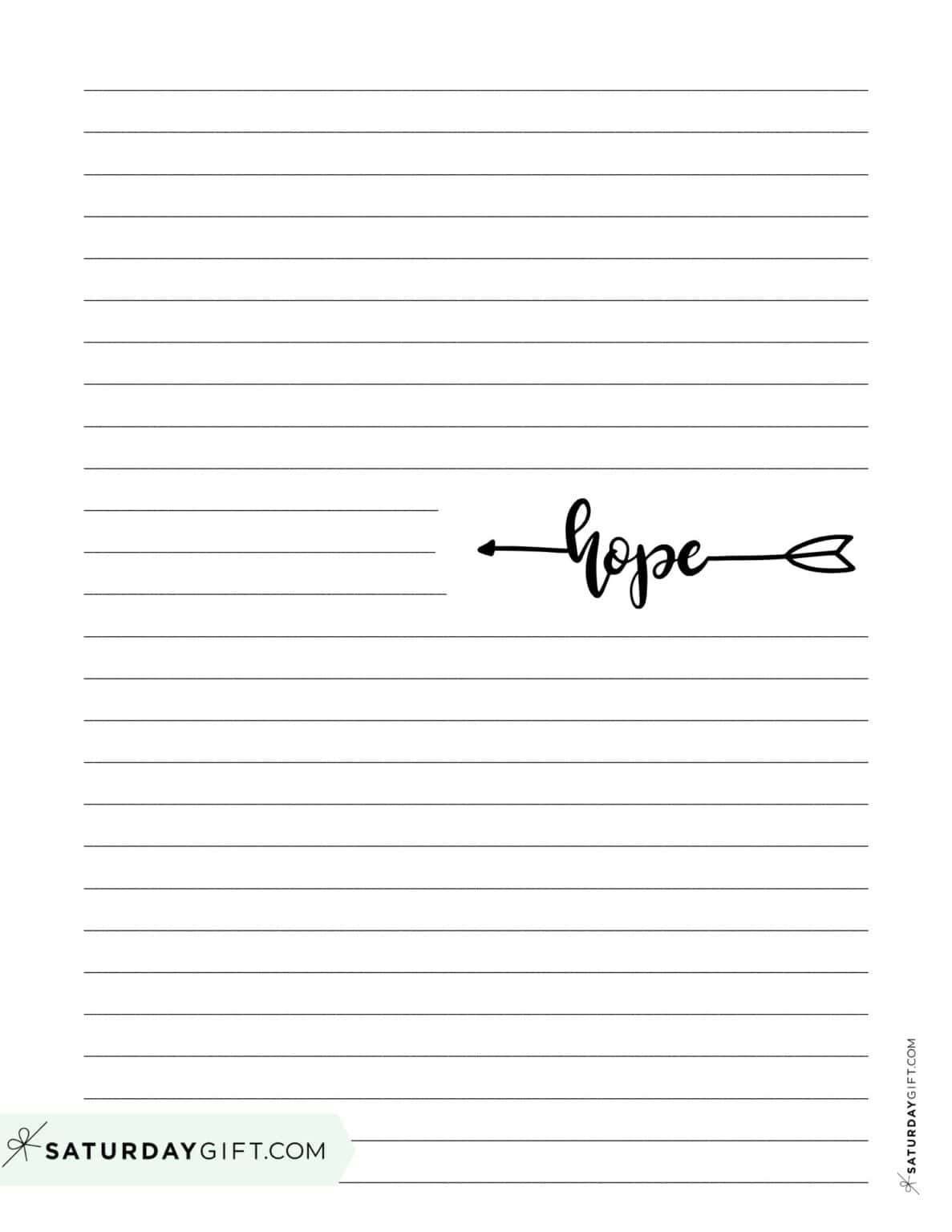 Printable Letter Paper - 37 Cute & Decorative Writing Papers | SaturdayGift