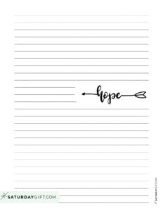 Printable Letter Paper - 37 Cute & Decorative Writing Papers | SaturdayGift