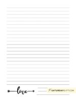 Printable Letter Paper - 37 Cute & Decorative Writing Papers | SaturdayGift