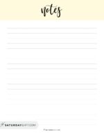 Note Pages - 43 Cute & Free Printable Note Paper Templates