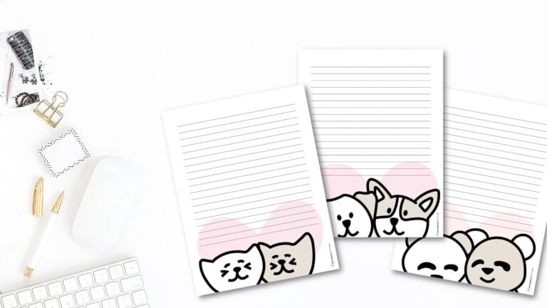 Printable Letter Paper - 37 Cute & Decorative Writing Papers | SaturdayGift
