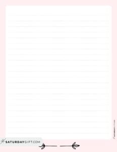 Printable Letter Paper - 37 Cute & Decorative Writing Papers | SaturdayGift