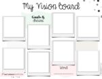 Vision Board Template - 27 Cute (&Free) Dream Board Printables