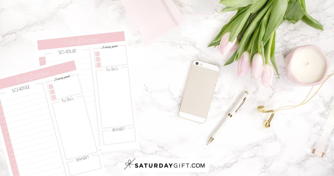 Printable Daily Docket Planner - How to Have a Productive Day