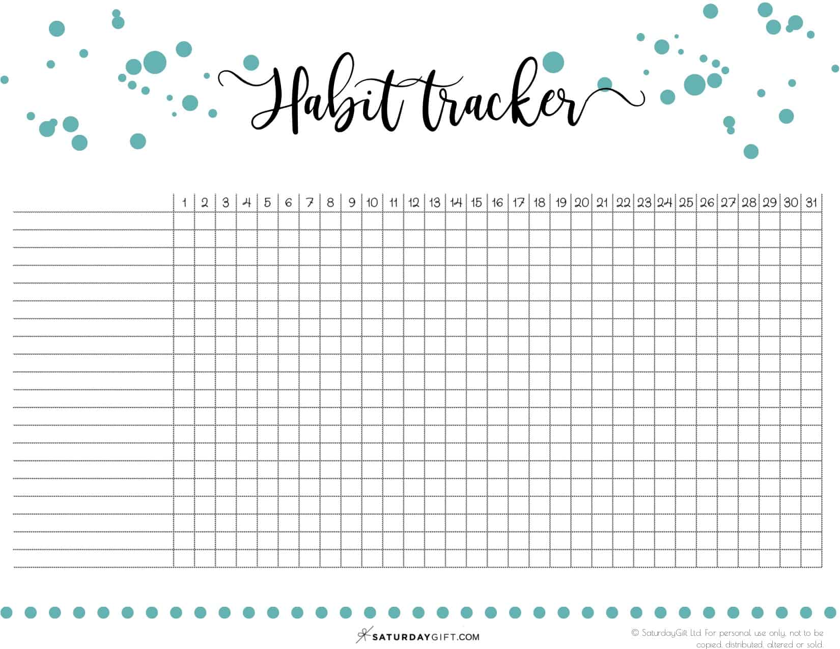 SaturdayGift Calendars & Printables Library