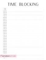 Time Blocking Template – 52 Free Daily & Weekly Time Blocking Printables