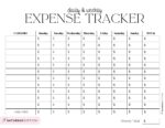 Expense Tracker Printable - 26 cute & Free Spending Logs