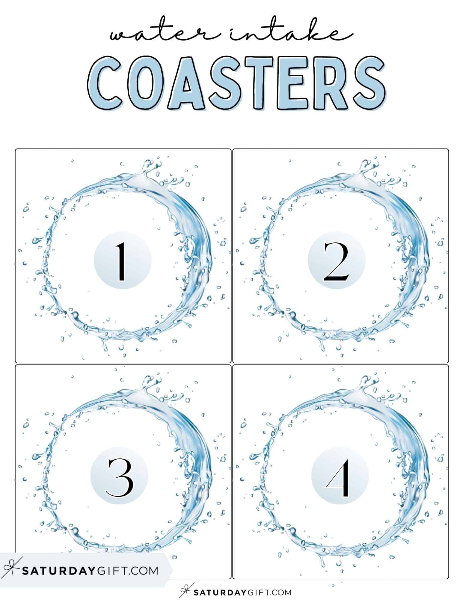 Cute Water Tracker Printable - Keep Track of Your Daily Water Intake