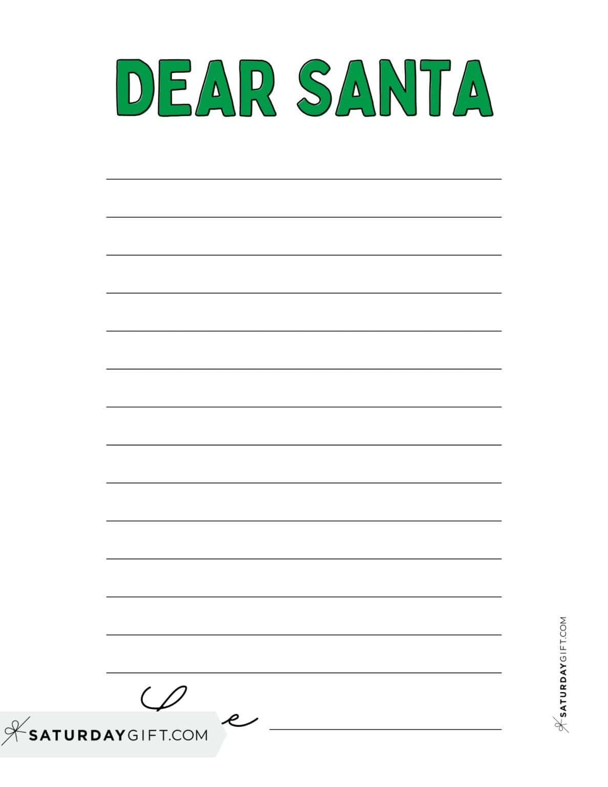 Christmas List Printables – 37 Free Cute & Simple Wish Lists