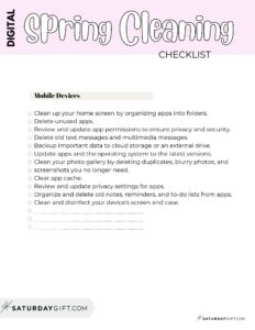 Digital Spring Cleaning Checklist: Clear Out Your Digital Clutter ...