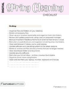 Digital Spring Cleaning Checklist: Clear Out Your Digital Clutter ...
